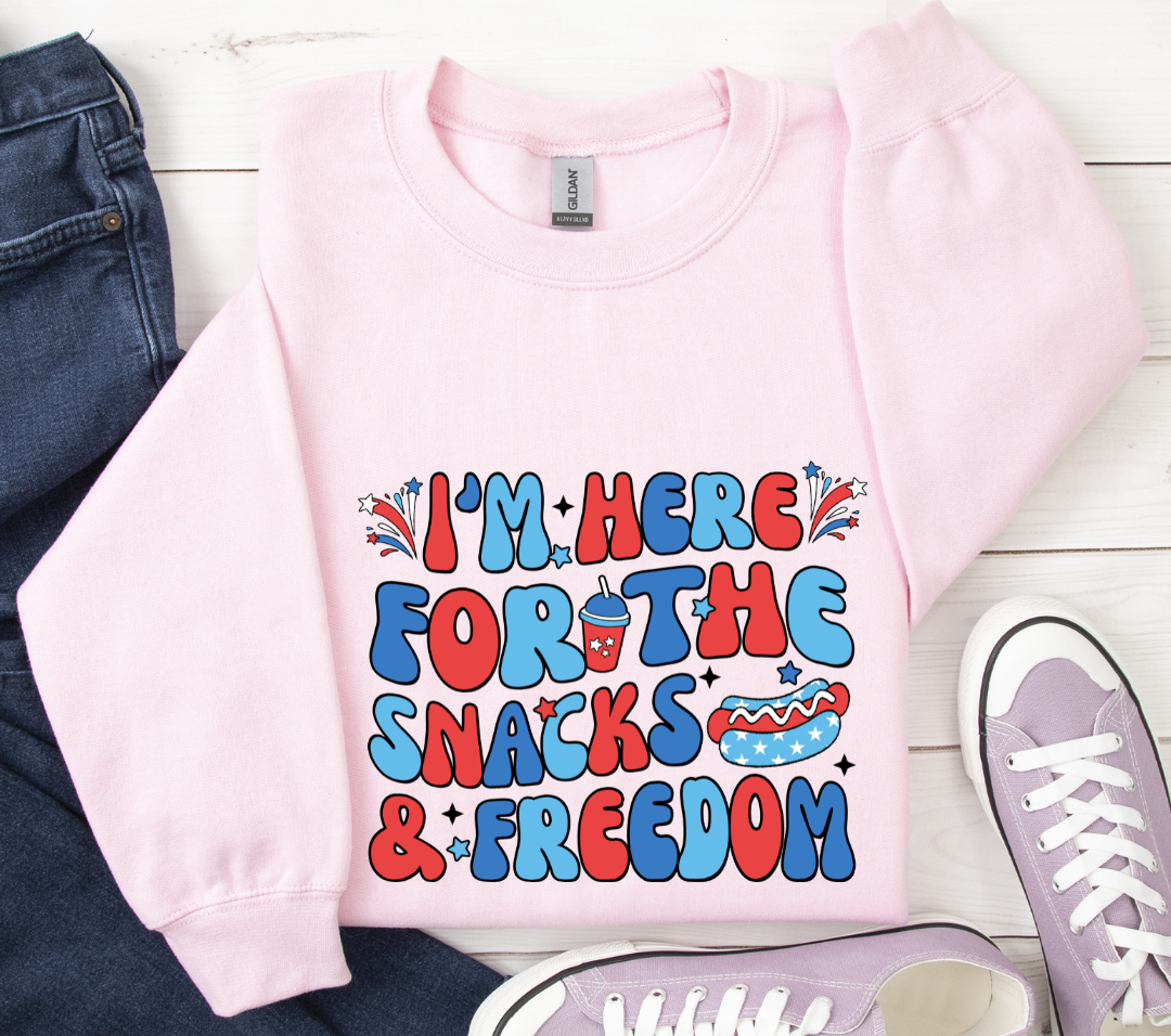 Im Here For The Snack Freedom PNG Sublimation – Heather Roberts Art