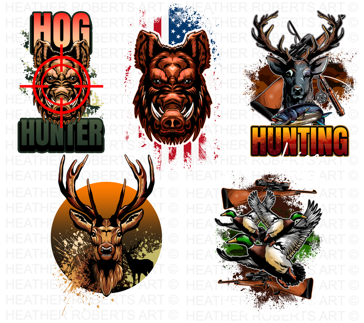 Hunting Sublimation Bundle – Heather Roberts Art