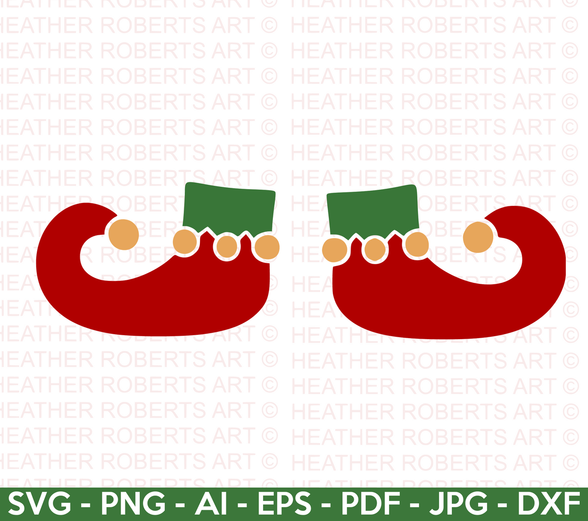Elf Feet SVG – Heather Roberts Art