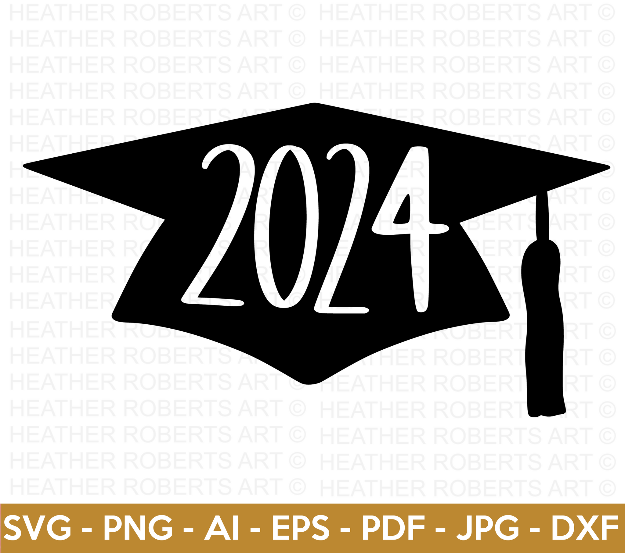 Graduation Cap 2023 SVG – Heather Roberts Art
