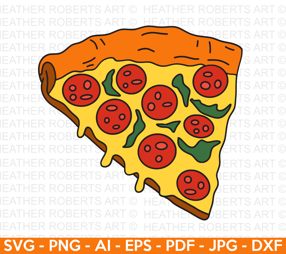 Pizza SVG – Heather Roberts Art