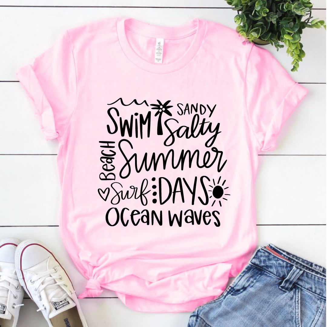 Summer Word Collage SVG – Heather Roberts Art