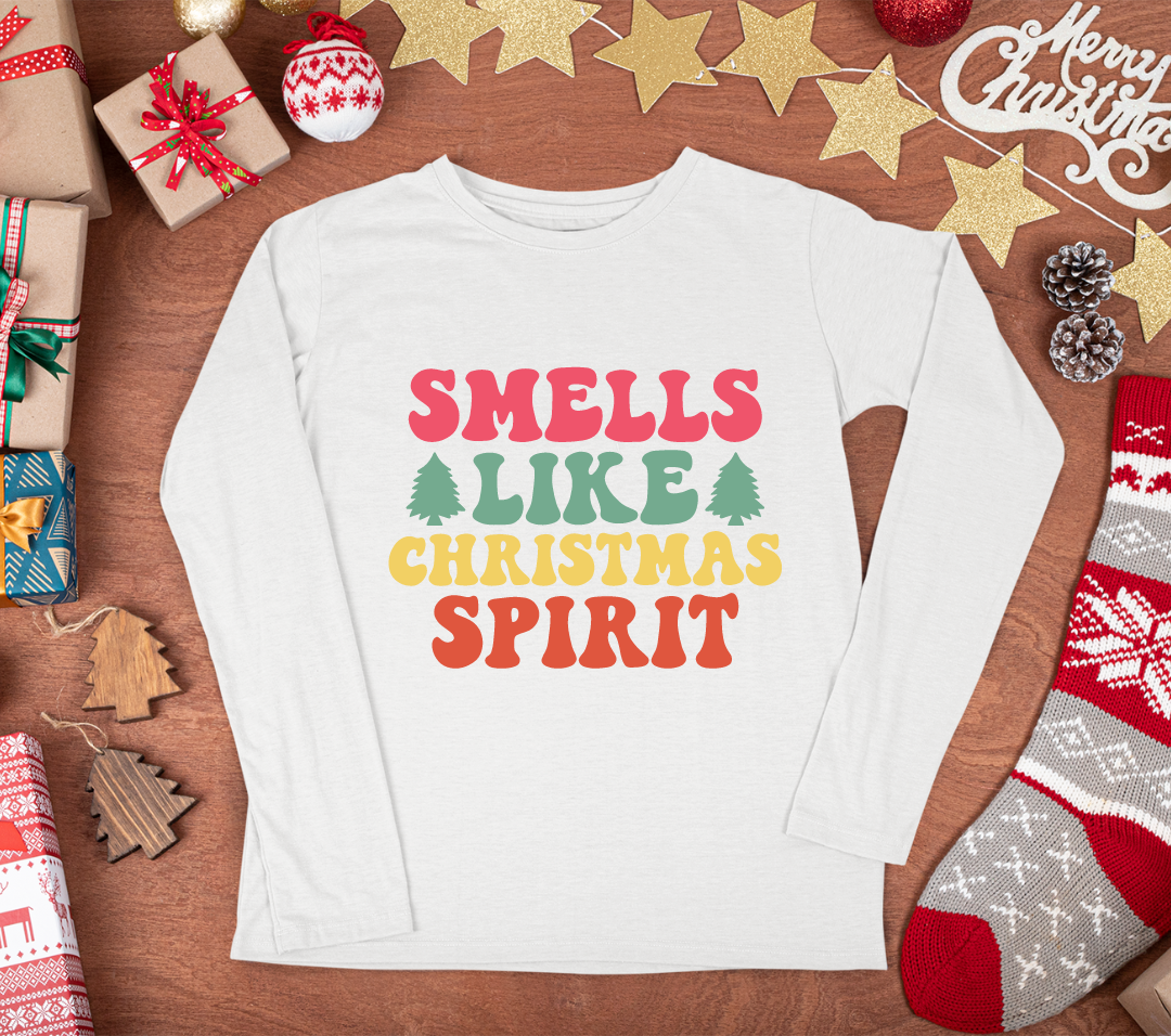 Smells Like Christmas Spirit Retro SVG – Heather Roberts Art