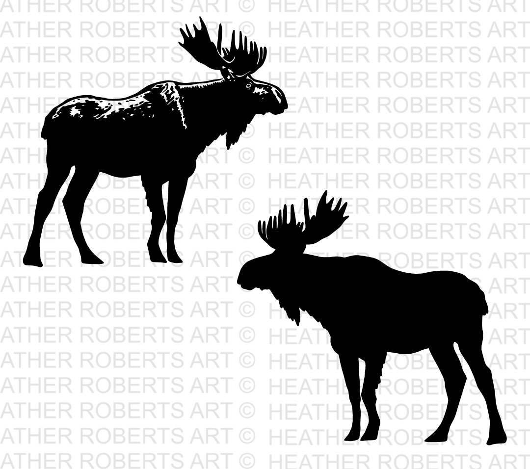 Moose SVG Bundle – Heather Roberts Art