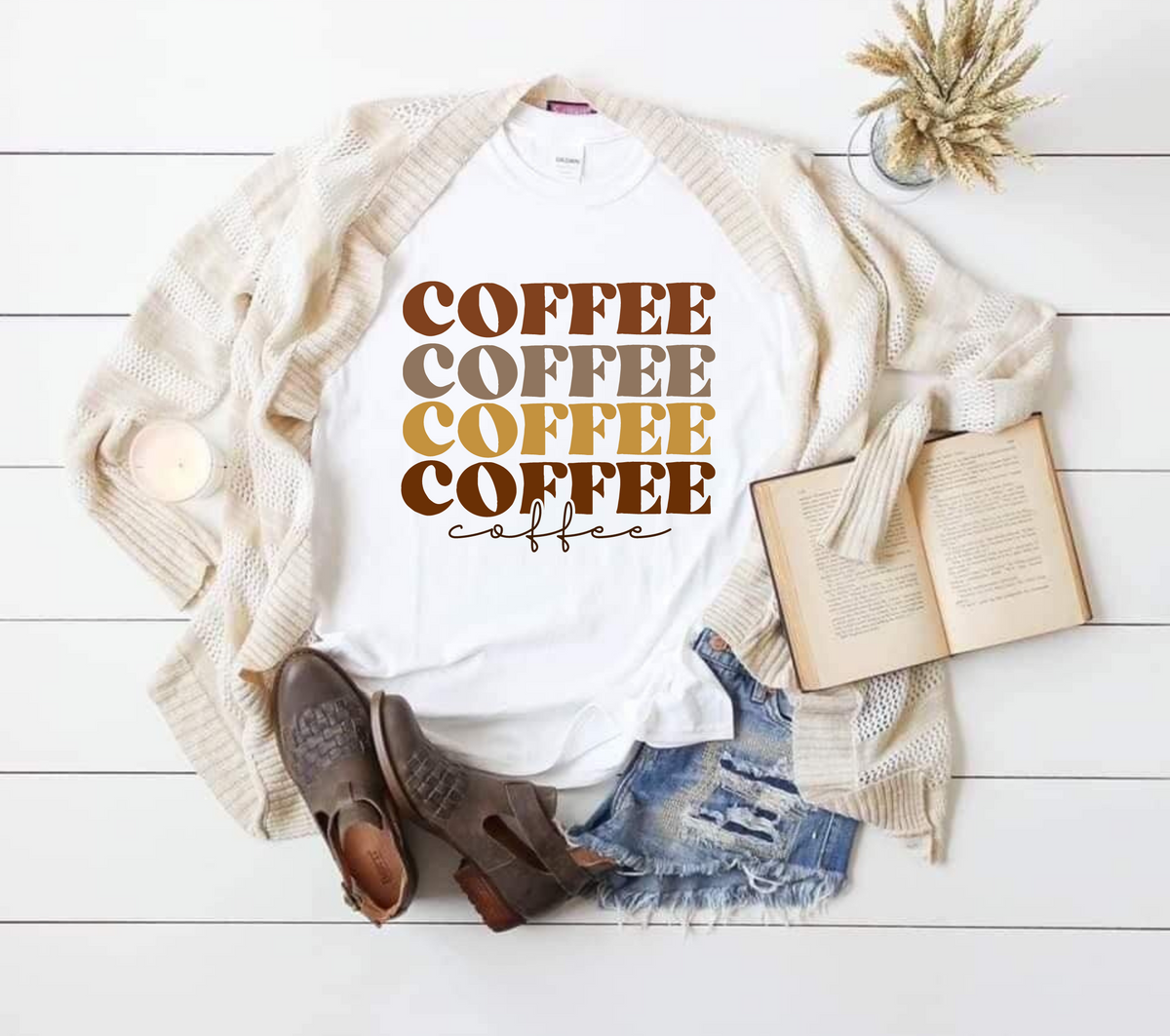 Retro Coffee Stacked SVG – Heather Roberts Art