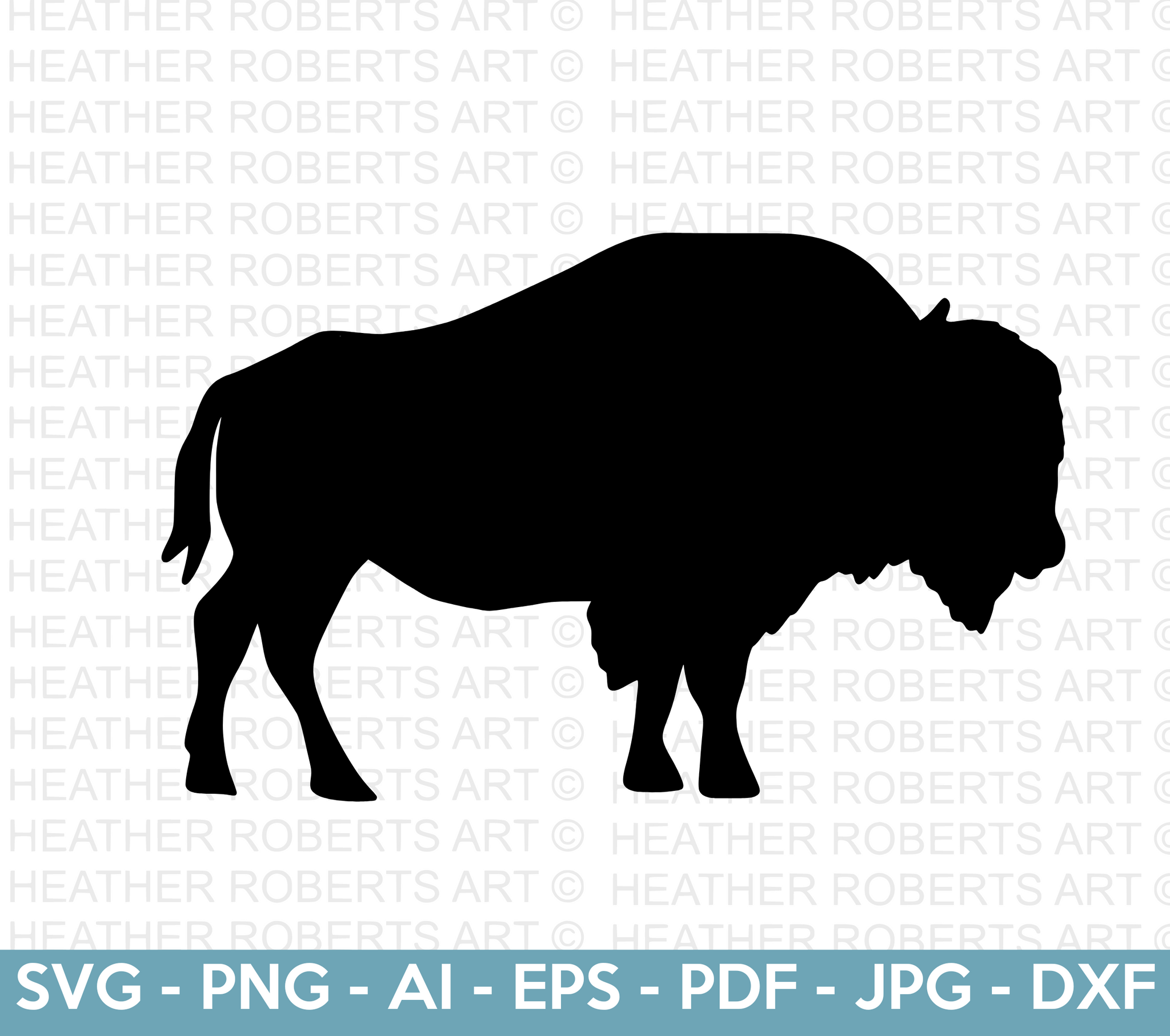 Buffalo SVG – Heather Roberts Art
