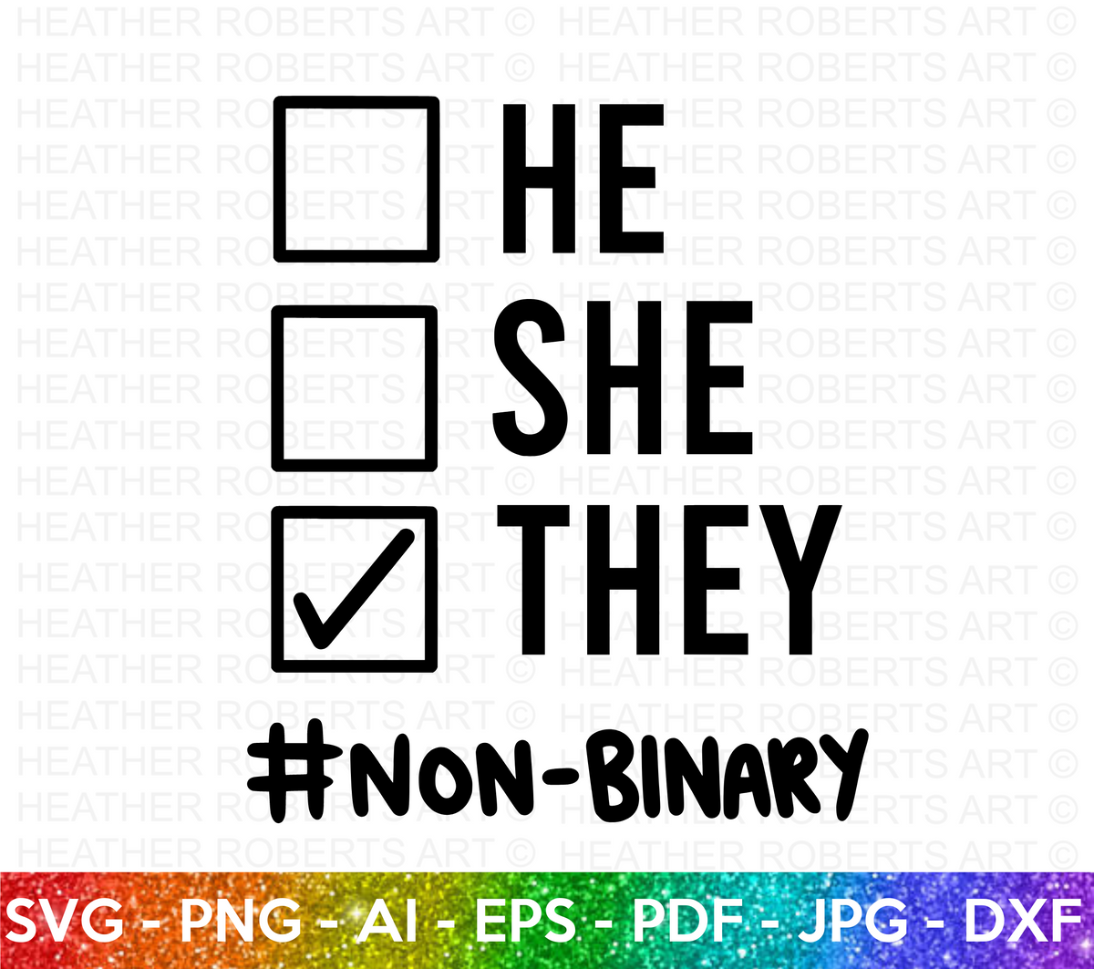 Non-Binary SVG – Heather Roberts Art